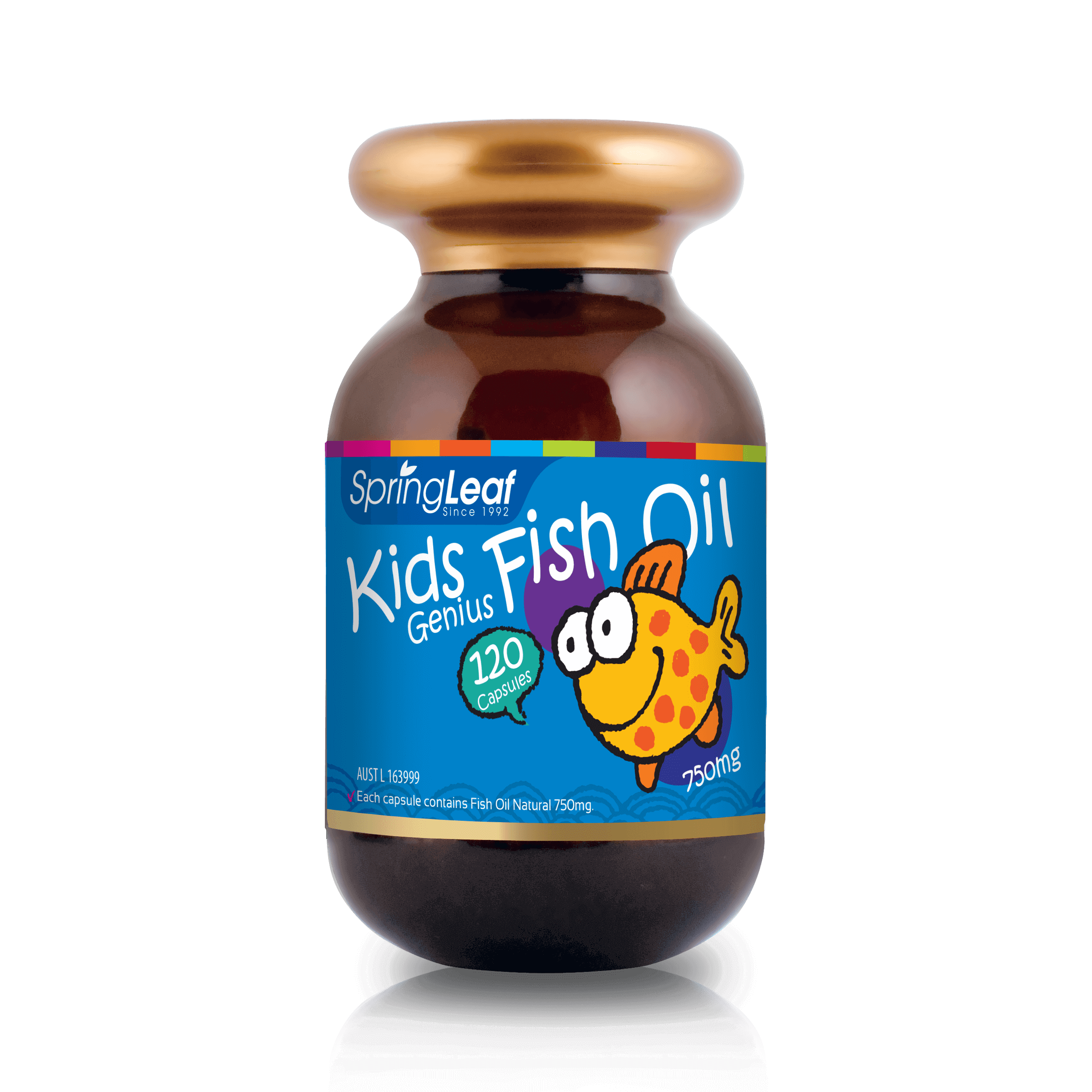 Kid Fish Oil 750mg 120cap front Kid Fish Oil 750mg 120cap front